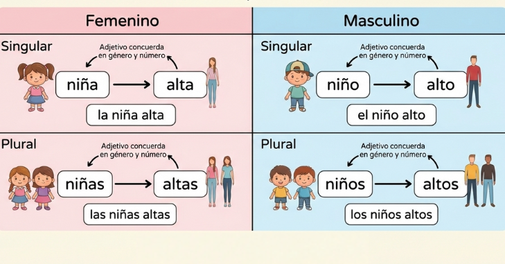 Adjectives in Spanish and Agreement Rules for Beginners